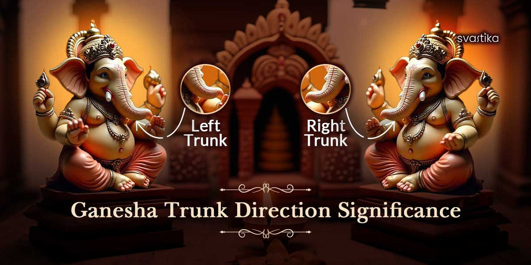 Ganesha Trunk on Right/Left Side Meaning