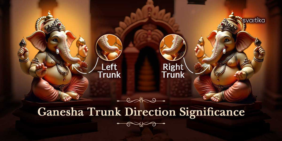 Ganesha Trunk on Right/Left Side Meaning