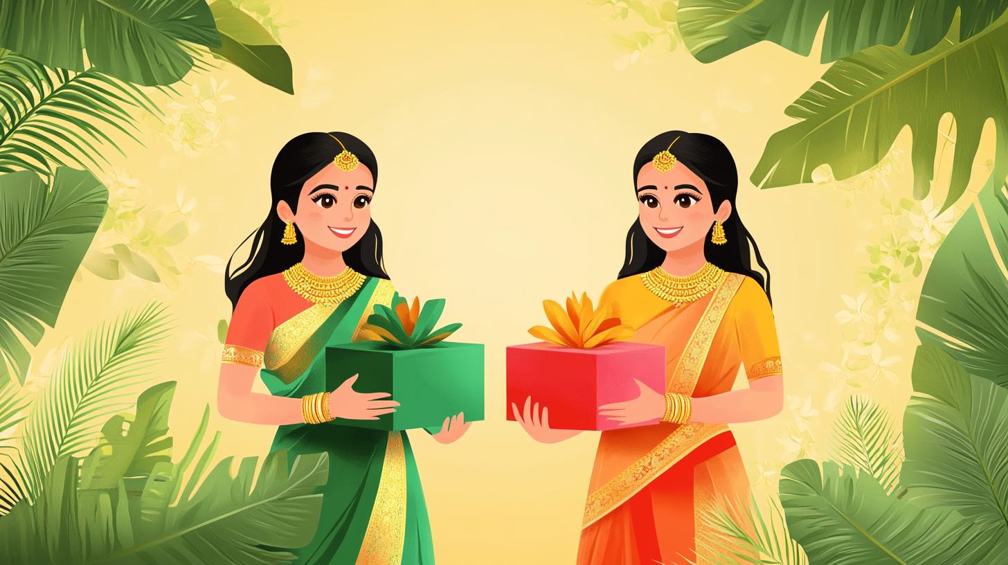 Buy Half Saree Function Gifting | Thoughtful Gifts for Her
