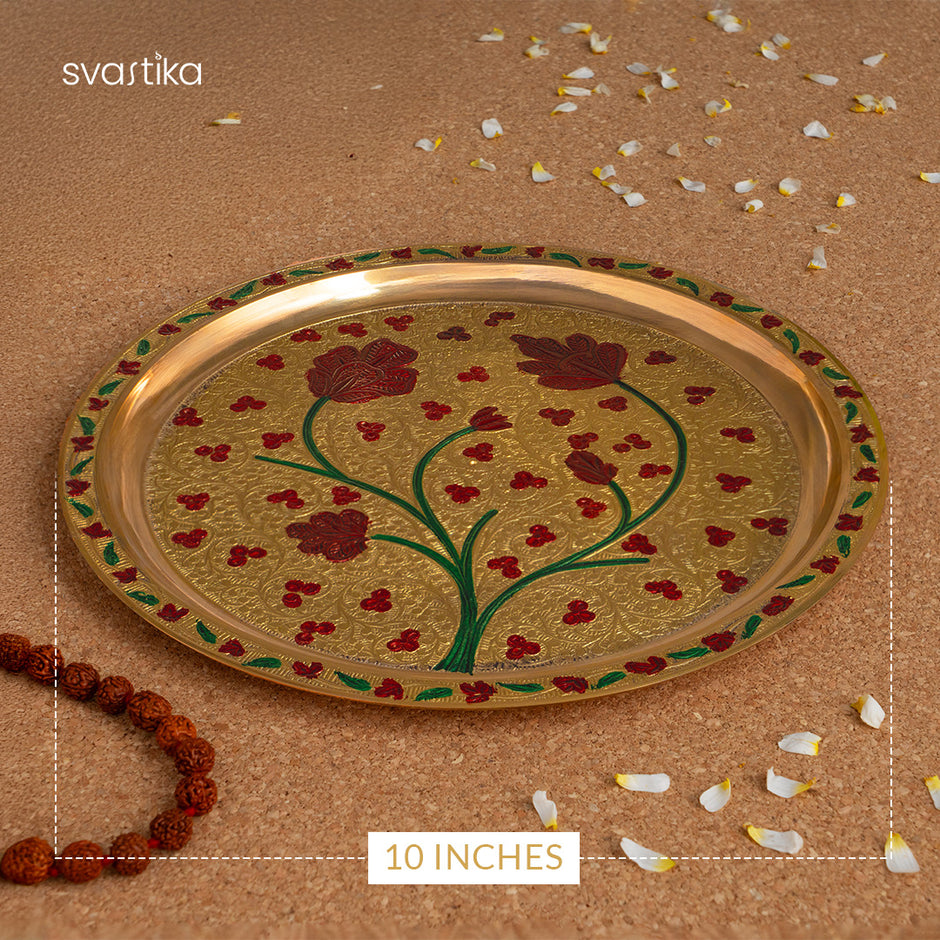 Pooja Thali Set for Mandir | Traditional Decor Online