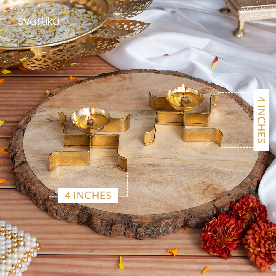 Buy Brass Diya for Pooja | Traditional Diya Sets Online