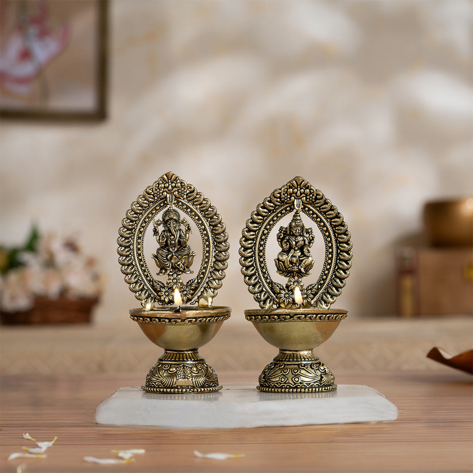 Buy Brass Diya for Pooja | Traditional Diya Sets Online