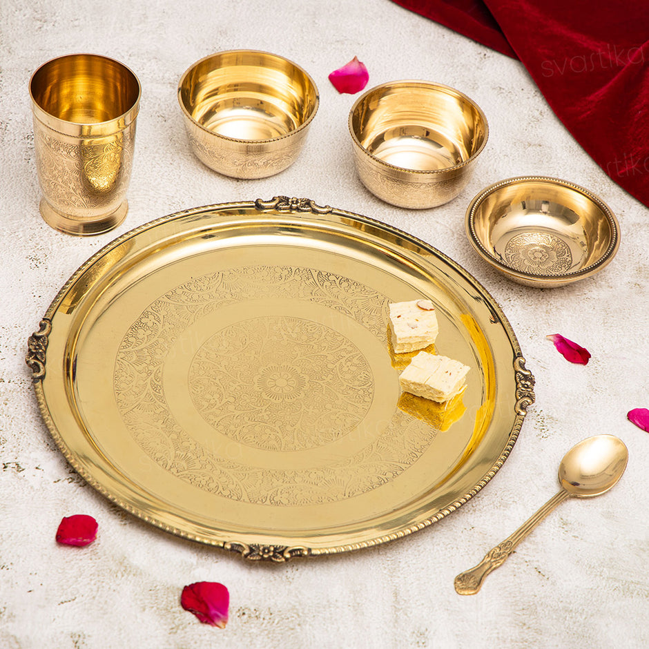 Pooja Thali Set for Mandir | Traditional Decor Online