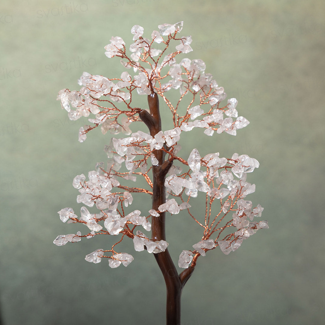 Clear Quartz Crystal Tree - 300 Beads (12 Inch)