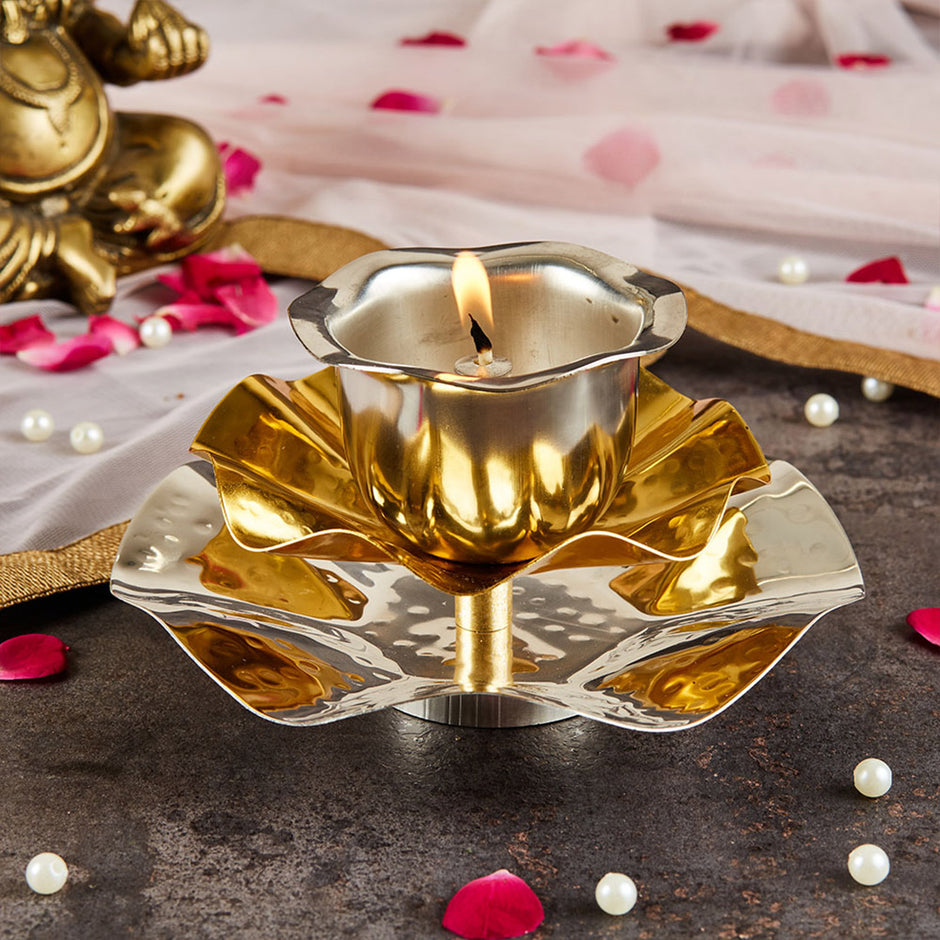 Buy Brass Diya for Pooja | Traditional Diya Sets Online