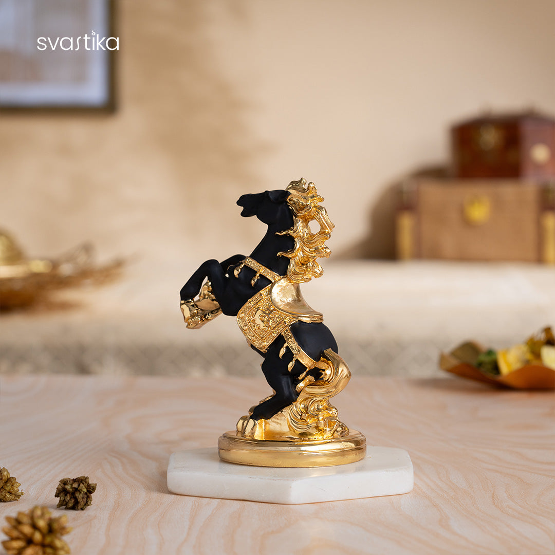 Feng Shui Knight Horse - Gold Plated