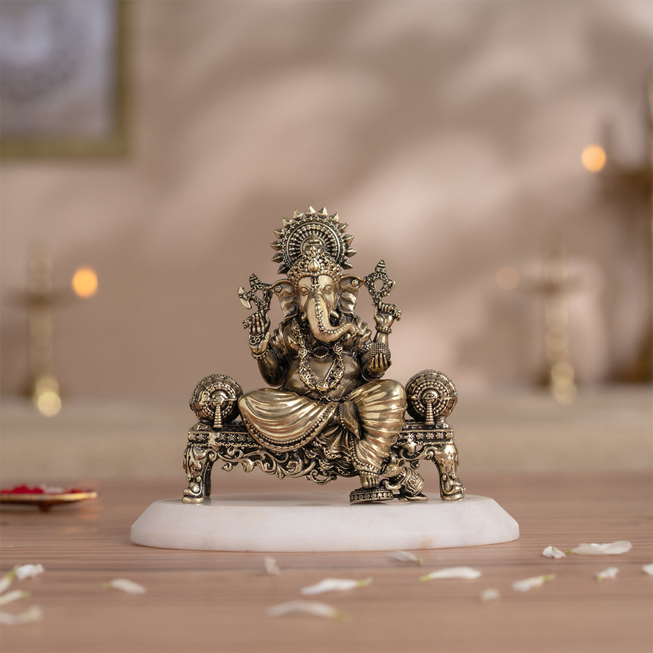 Buy Ganesh Murti for Home | Handcrafted Svastika Ganesh Idols