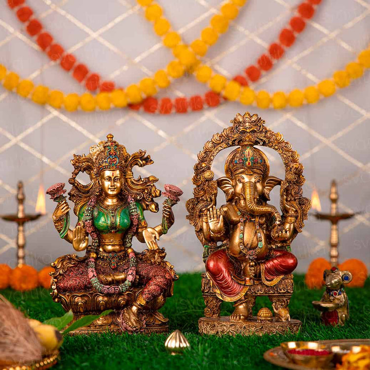 Buy Ganesh Lakshmi Murti Online in India | Ganesh Laxmi Murti for Home