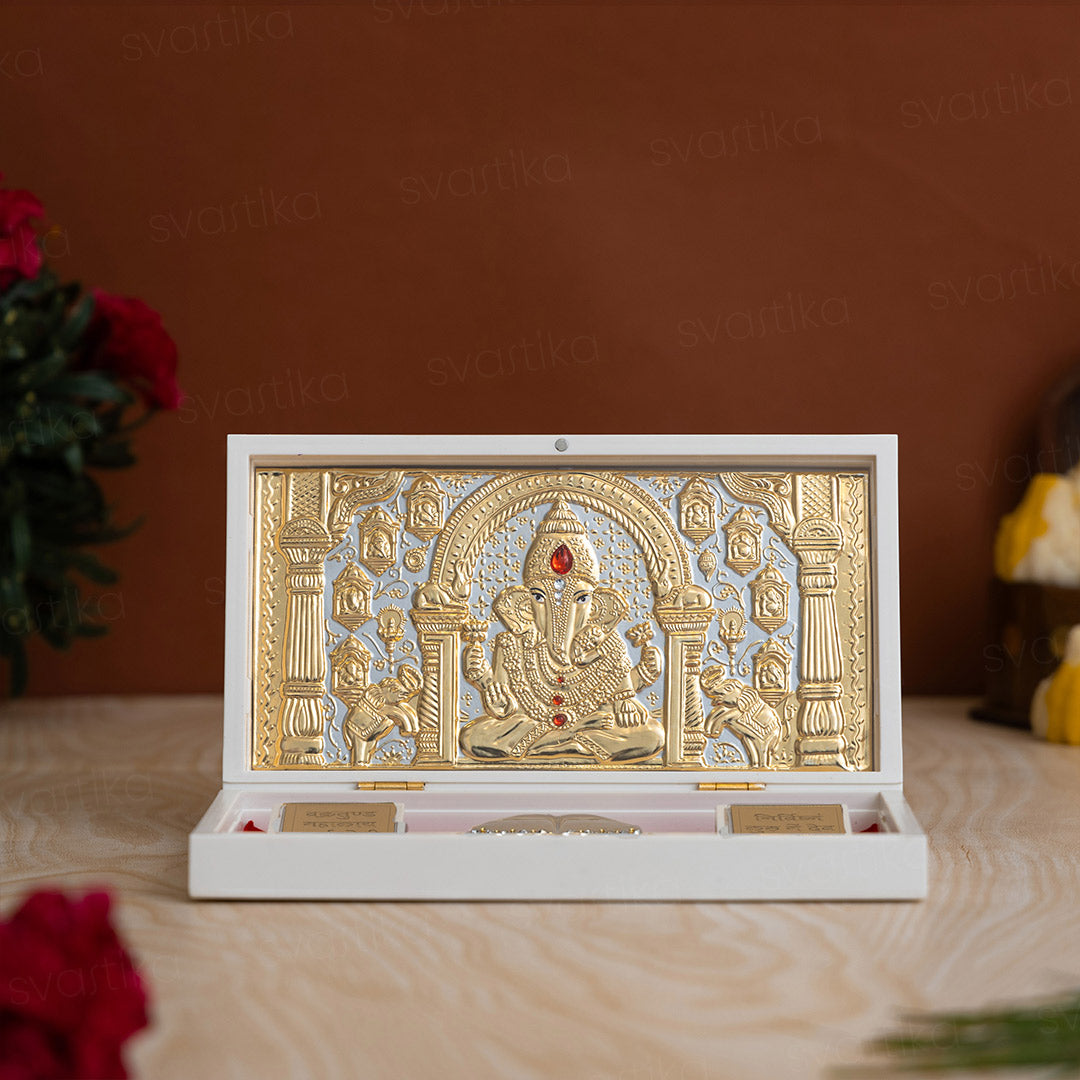 Ganesh Shankh & Pocket Temple Combo | Divine Pooja Essentials