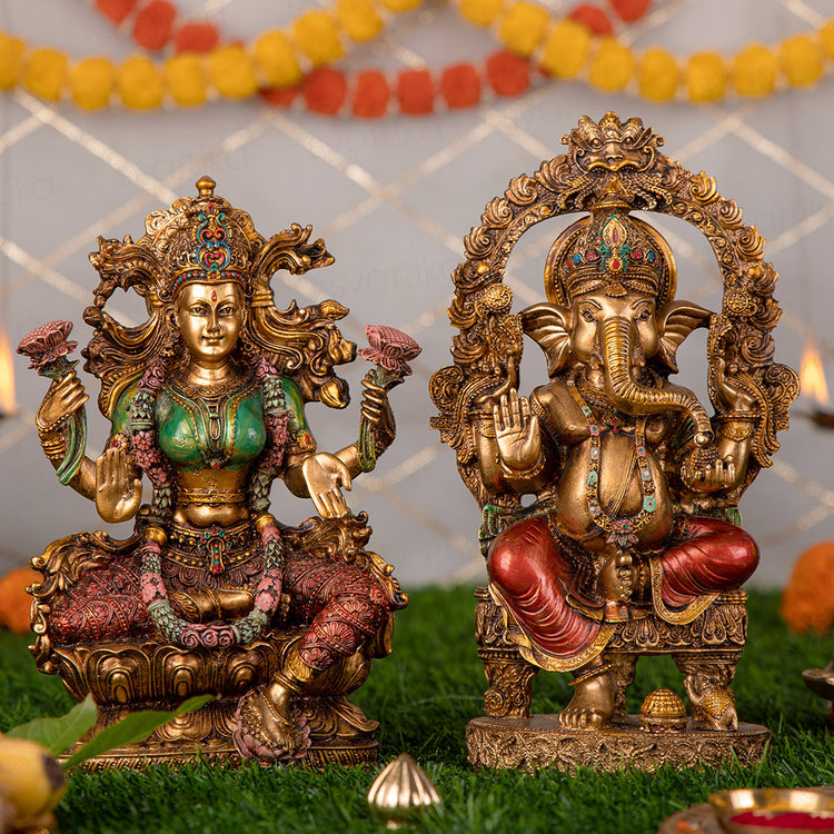 Buy Ganesh Lakshmi Murti Online in India | Ganesh Laxmi Murti for Home
