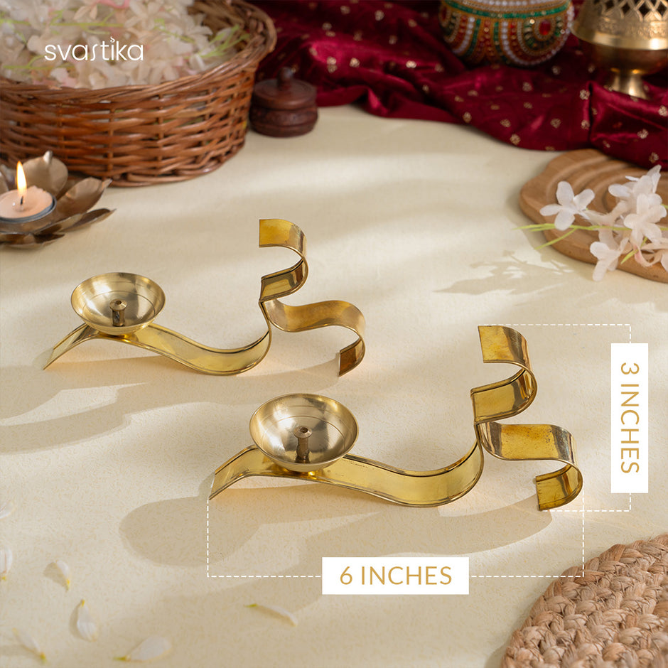 Buy Brass Diya for Pooja | Traditional Diya Sets Online
