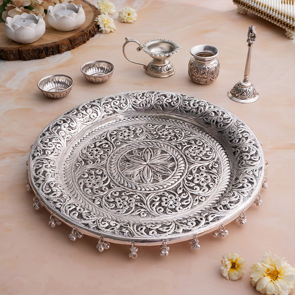 Pooja Thali Set for Mandir | Traditional Decor Online