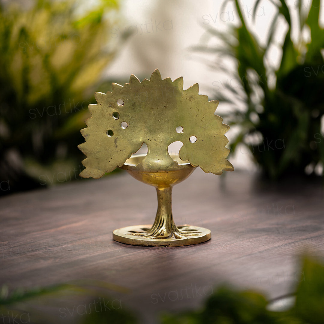 Brass Kalpavriksha Tree Diya (6 Inch)
