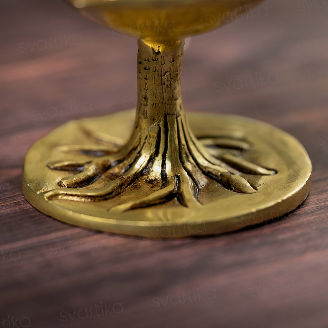 Brass Kalpavriksha Tree Diya (6 Inch)