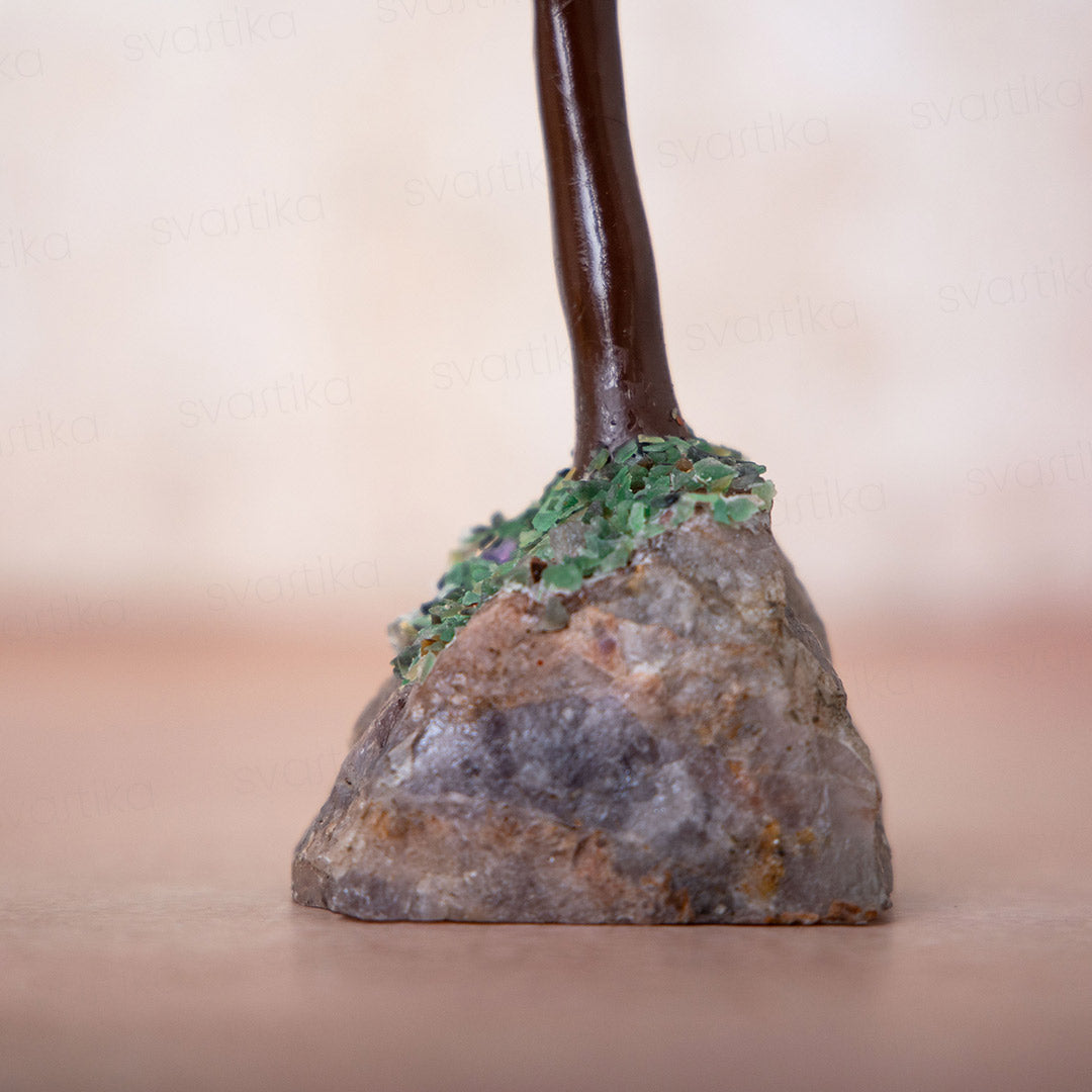 Green Jade Crystal Tree - 300 Beads (12 Inch)